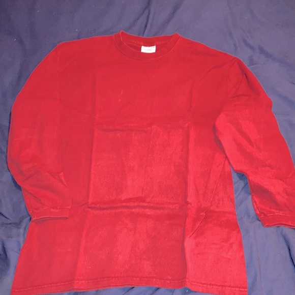 Pluma | Shirts | Red Pluma Heavyweight Cotton Longsleeved Shirt | Poshmark